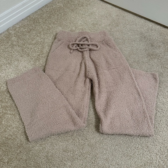 Pants & Jumpsuits | Tan Teddy Bear Sherpa Sweats | Poshmark